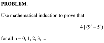 Solved PROBLEM.Use mathematical induction to prove | Chegg.com