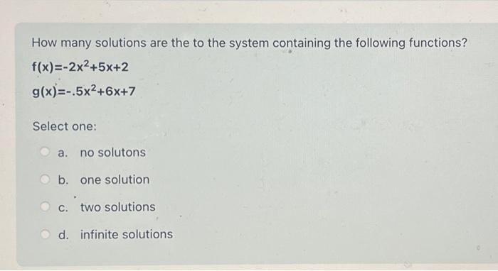 Solved How many solutions are the to the system containing | Chegg.com