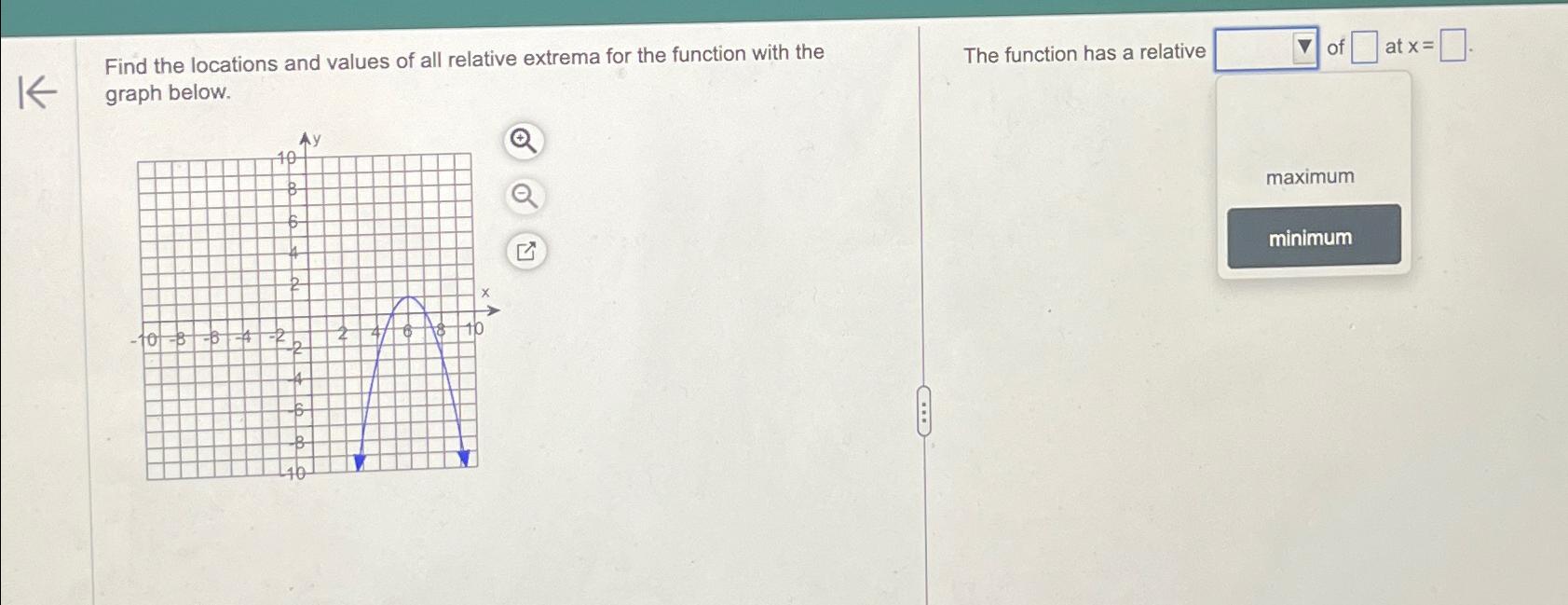 Solved Find the locations and values of all relative extrema | Chegg.com