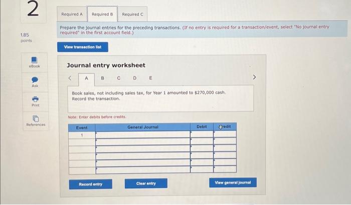 Solved Exercise 9-3A (Algo) Recording sales tax LO 9-2 Vail | Chegg.com