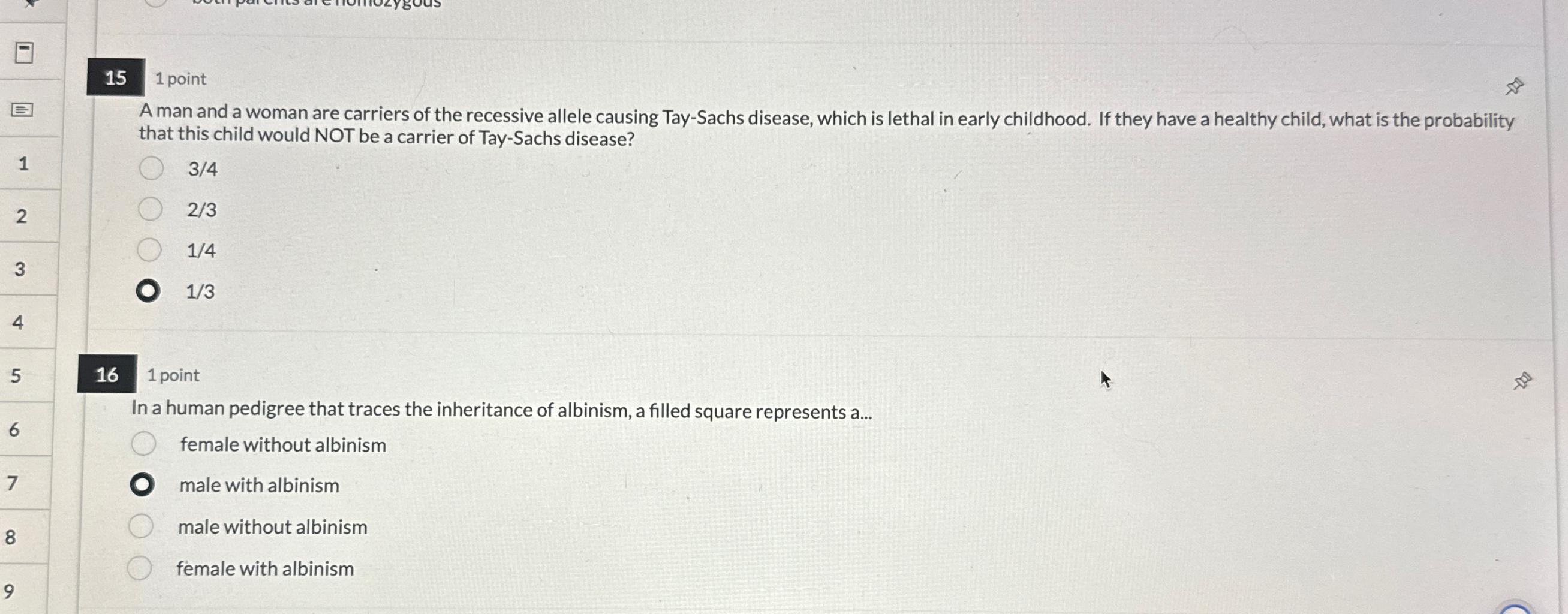 Solved 151 ﻿pointA man and a woman are carriers of the | Chegg.com