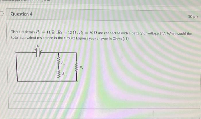 Solved Three resistors R1=11Ω,R2=12Ω,R3=20Ω are connected | Chegg.com