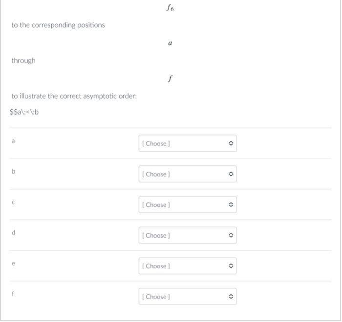 Solved Arrange the following functions in ascending order of | Chegg.com