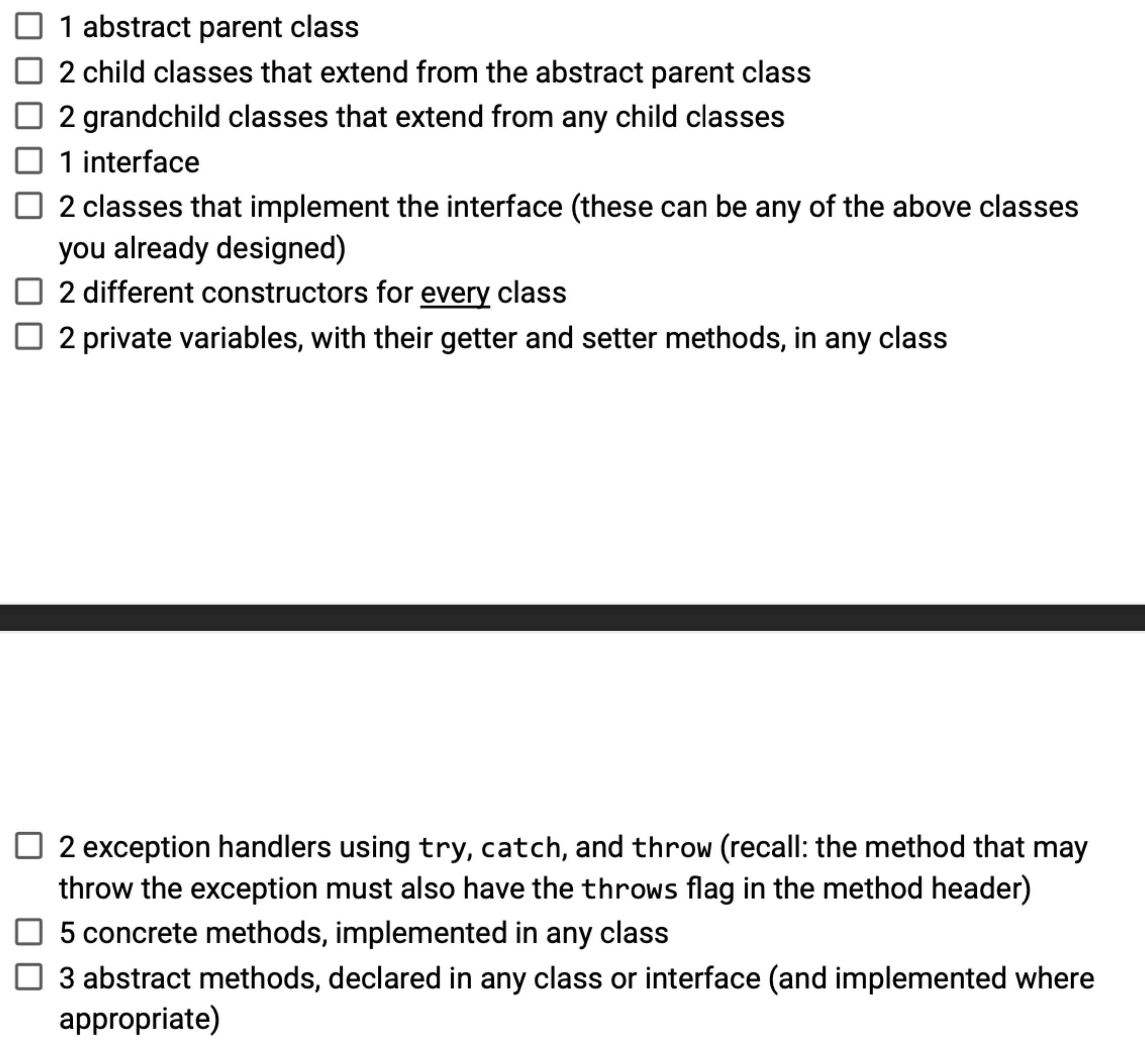 Solved Please create a sample solution java file that uses | Chegg.com