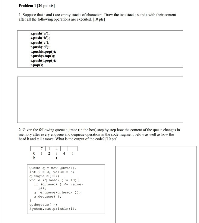 Solved Problem 1 120 points 1. Suppose that s and t are | Chegg.com