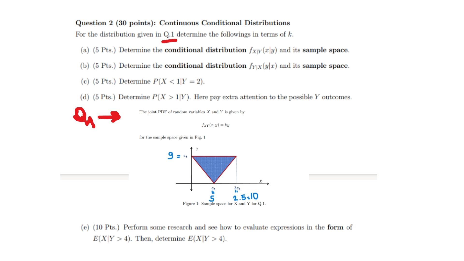 Solved Question 2 (30 ﻿points): Continuous Conditional | Chegg.com