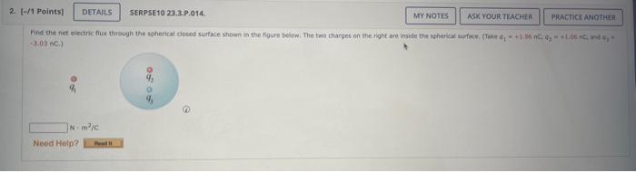 Solved -3.03 NC. q1 N. m2/c | Chegg.com