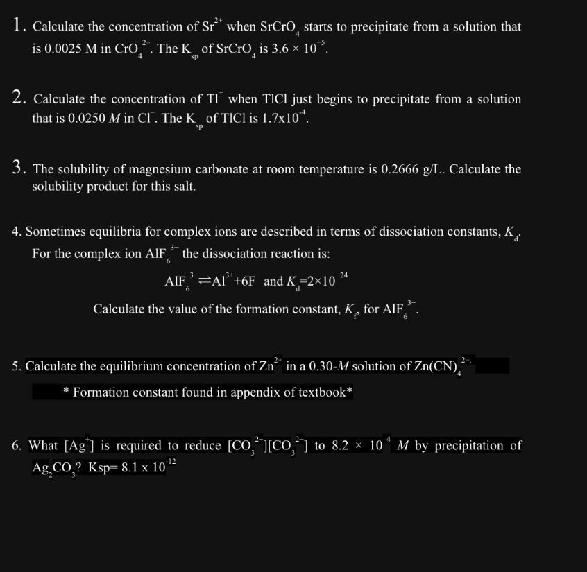 Solved Calculate the concentration of Sr2+ ﻿when SrCrO4 | Chegg.com