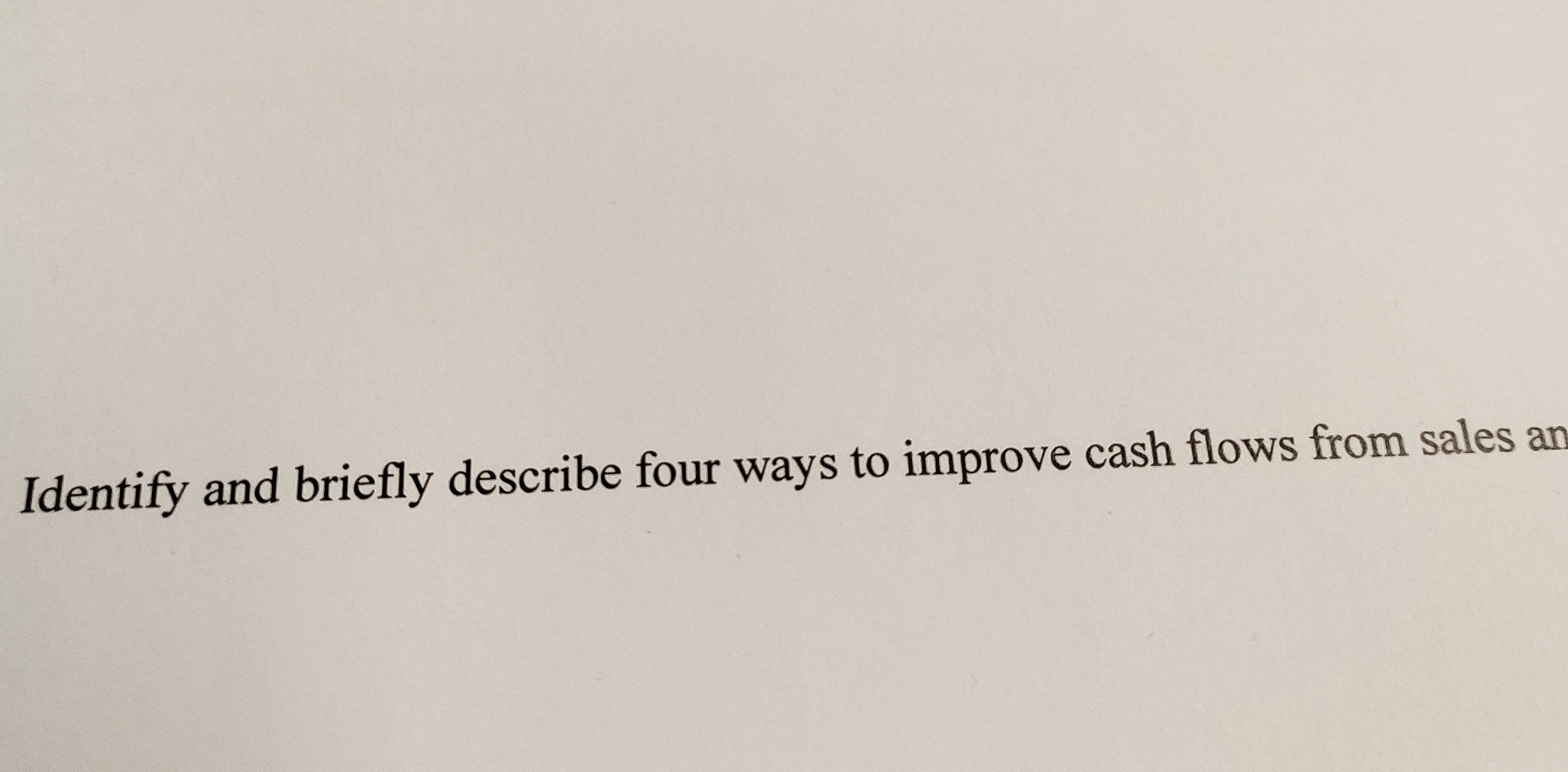 Solved Identify and briefly describe four ways to improve | Chegg.com