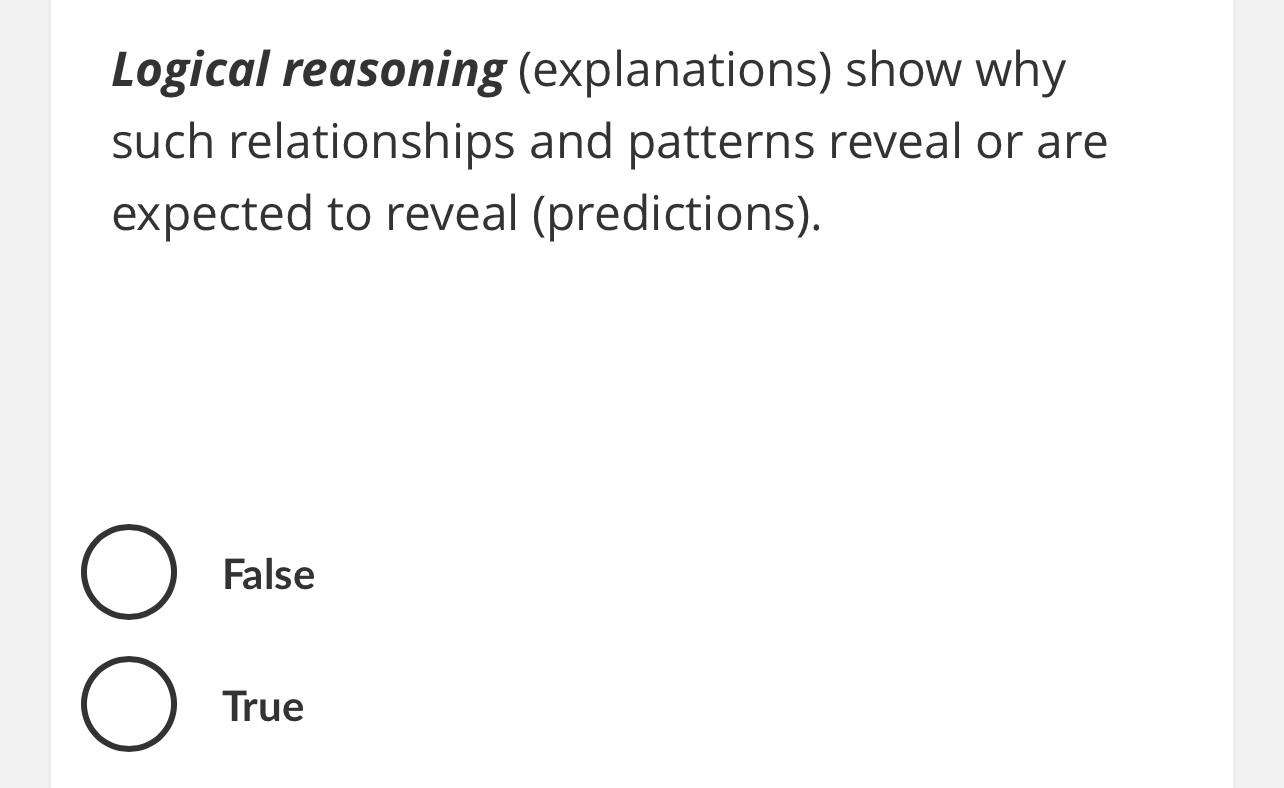 Solved Logical reasoning (explanations) ﻿show why such | Chegg.com