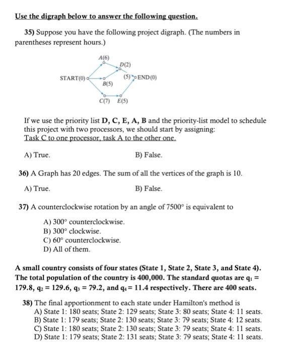 Solved Use the digraph below to answer the following | Chegg.com