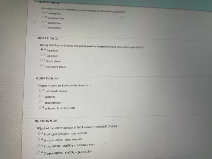 Solved superinfection drig resistant allergy QUESTION 43 | Chegg.com