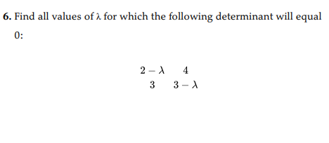Solved Find all values of λ ﻿for which the following | Chegg.com