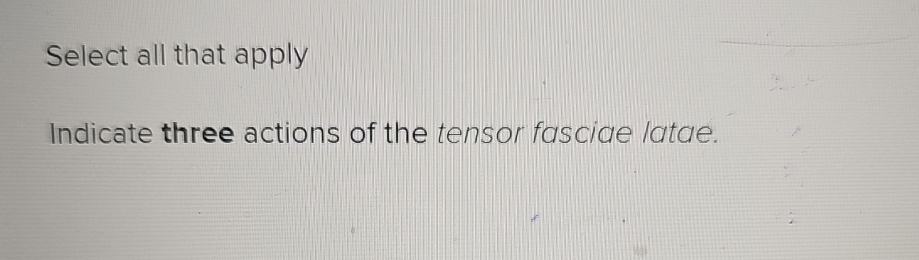 Solved Select all that applyIndicate three actions of the | Chegg.com