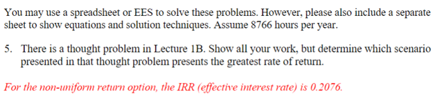 Solved You may use a spreadsheet or EES to solve these | Chegg.com