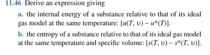Solved 11.46 Derive an expression giving a. the internal | Chegg.com
