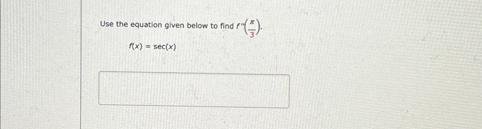 Solved Use the equation given below to find | Chegg.com