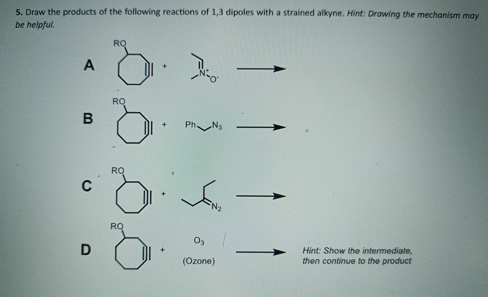 [Solved]: Draw the products of the following reactions of 1,