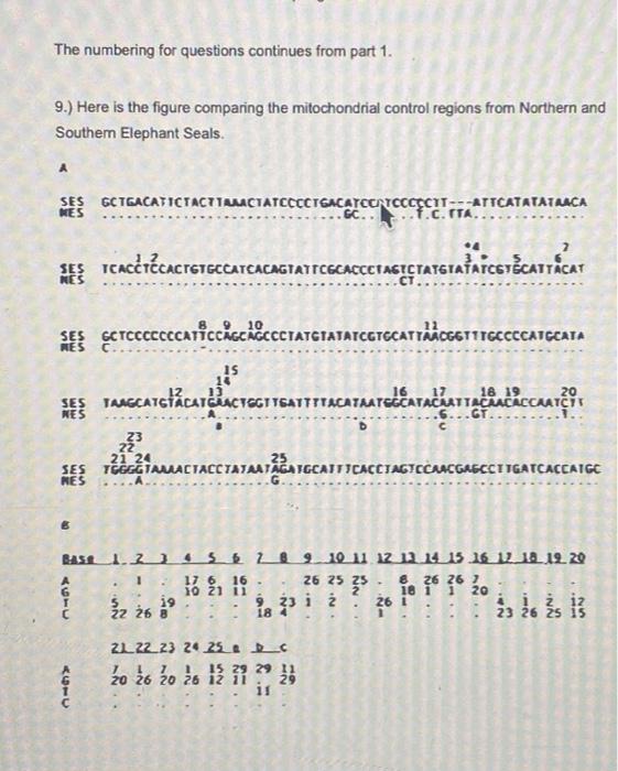 Solved The numbering for questions continues from part 1. | Chegg.com