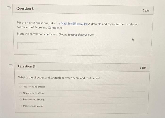 Solved D Question 8 1 Pts For The Next 2 Questions, Take The 