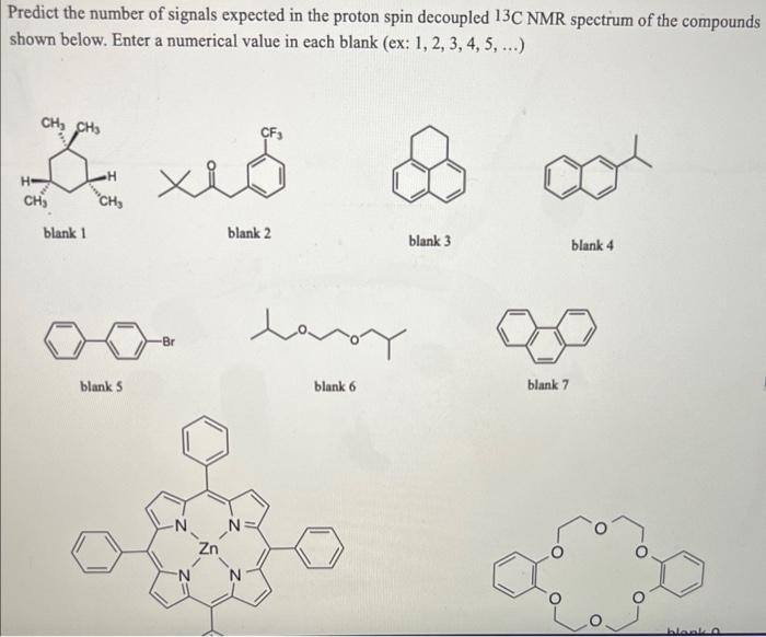 Solved Predict the number of signals expected in the proton | Chegg.com