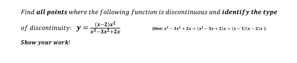 Solved Find all points where the following function is | Chegg.com