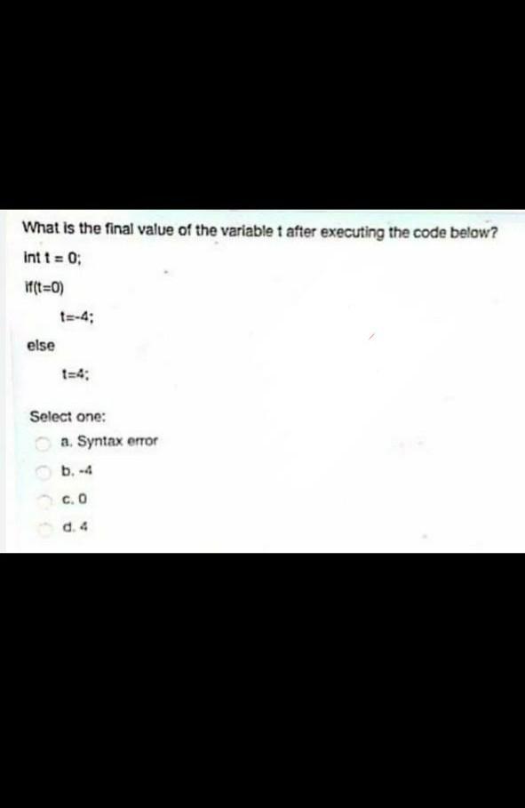 Solved What is the final value of the variable i after | Chegg.com