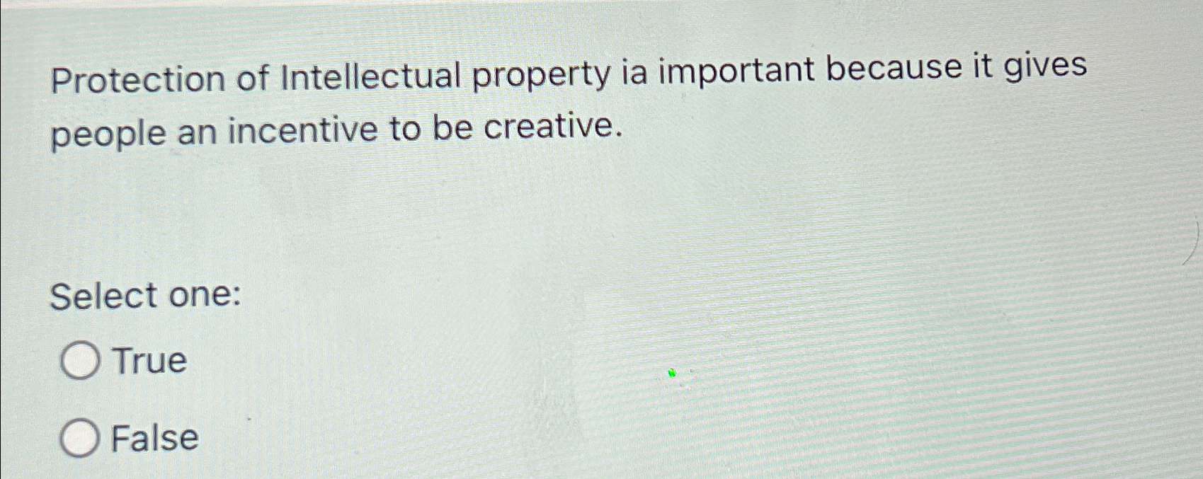 Solved Protection of Intellectual property ia important | Chegg.com