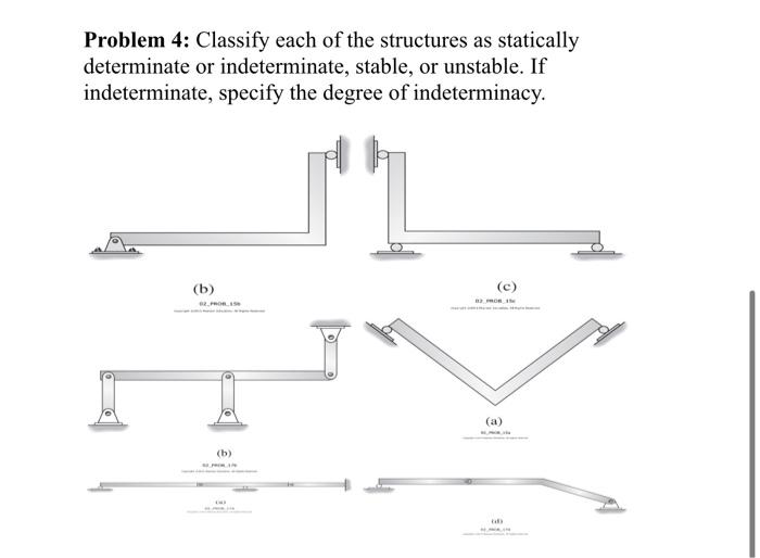 Solved Problem 4: Classify each of the structures as | Chegg.com