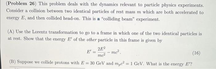 Solved (Problem 26) This problem deals with the dynamics | Chegg.com