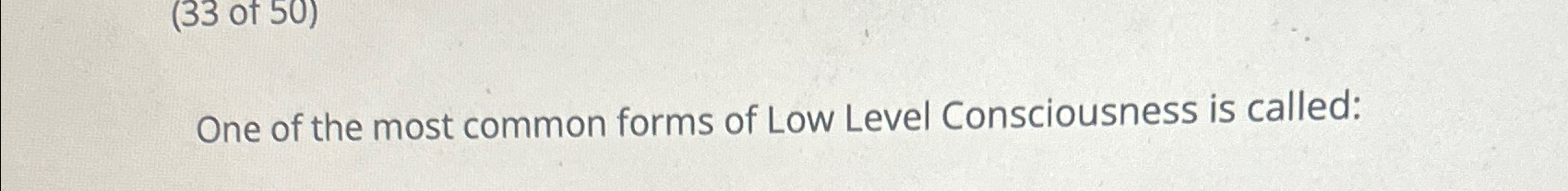 Solved One of the most common forms of Low Level | Chegg.com