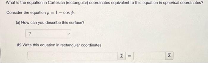 Solved What is the equation in Cartesian (rectangular) | Chegg.com