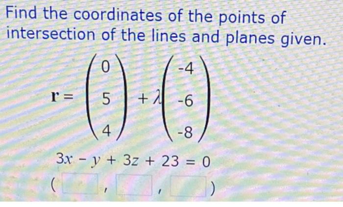 Find the coordinates of the points of intersection of | Chegg.com