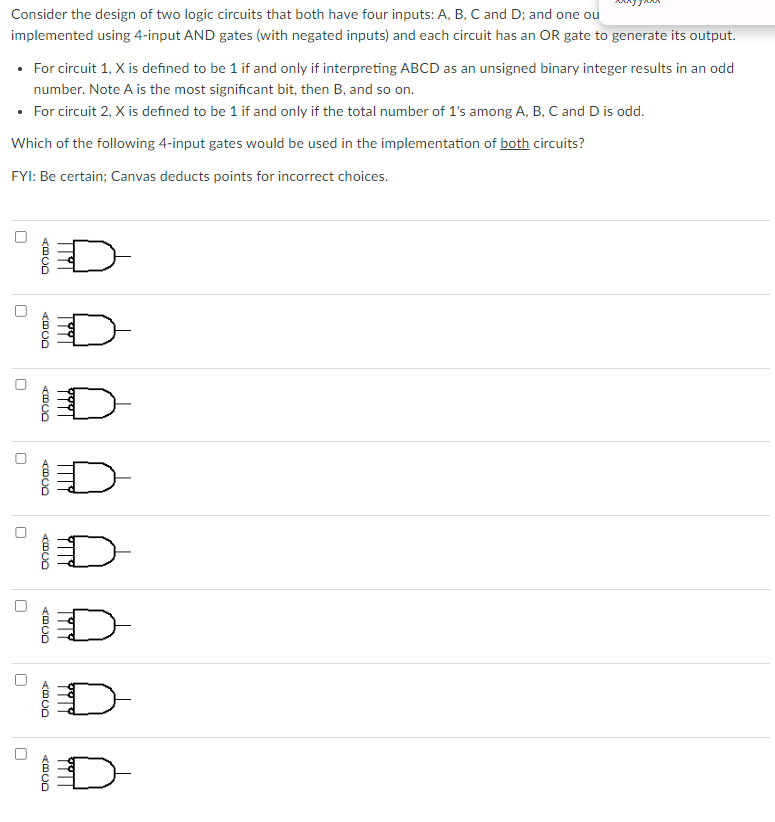 Solved Consider the design of two logic circuits that both | Chegg.com
