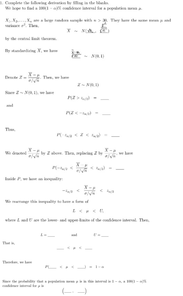 Solved Complete the following derivation by filling in the | Chegg.com