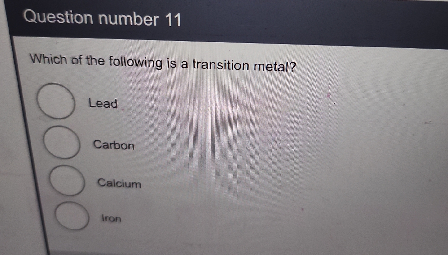 Solved Question number 11Which of the following is a | Chegg.com