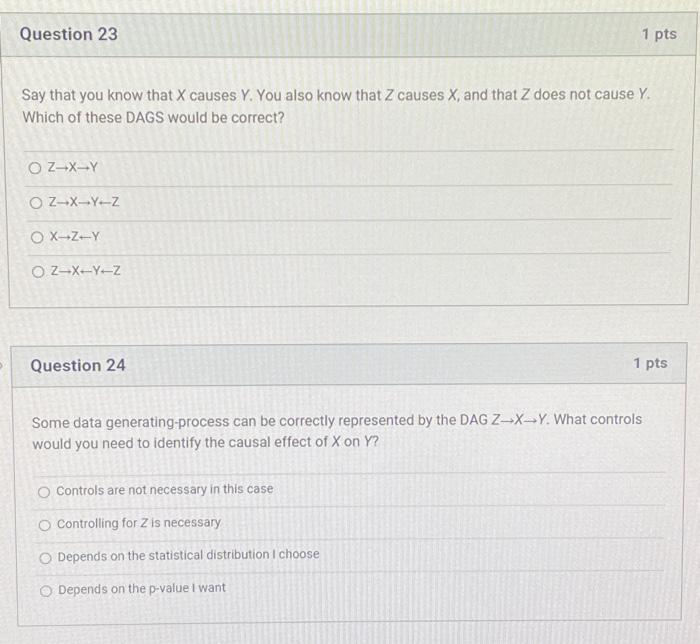Say that you know that \\( X \\) causes \\( Y \\). | Chegg.com