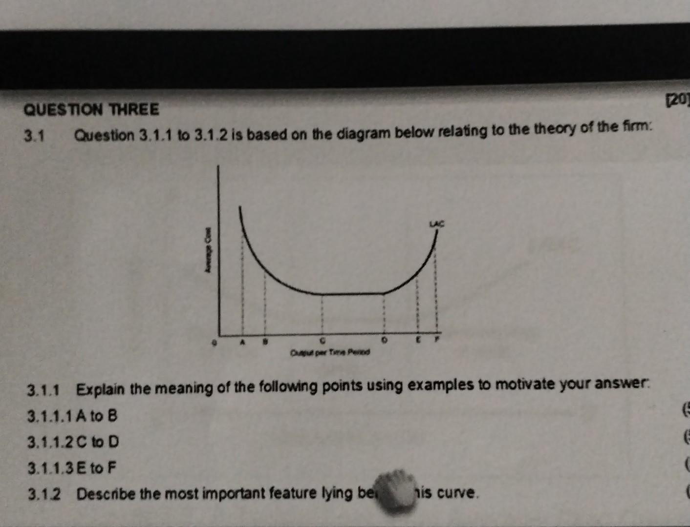 Solved QUESTION THREE 3.1 Question 3.1 .1 to 3.1 .2 is based | Chegg.com