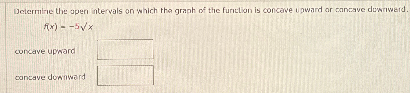 Solved Determine the open intervals on which the graph of | Chegg.com