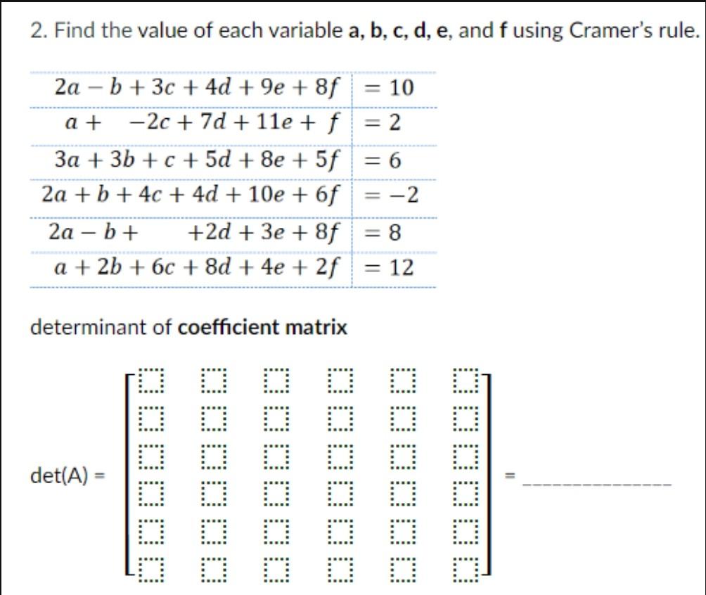 Solved 2. Find the value of each variable a,b,c,d,e, and f | Chegg.com