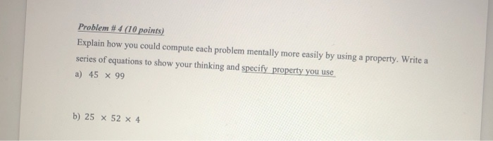 Solved Problem #4 (10 points) Explain how you could compute | Chegg.com