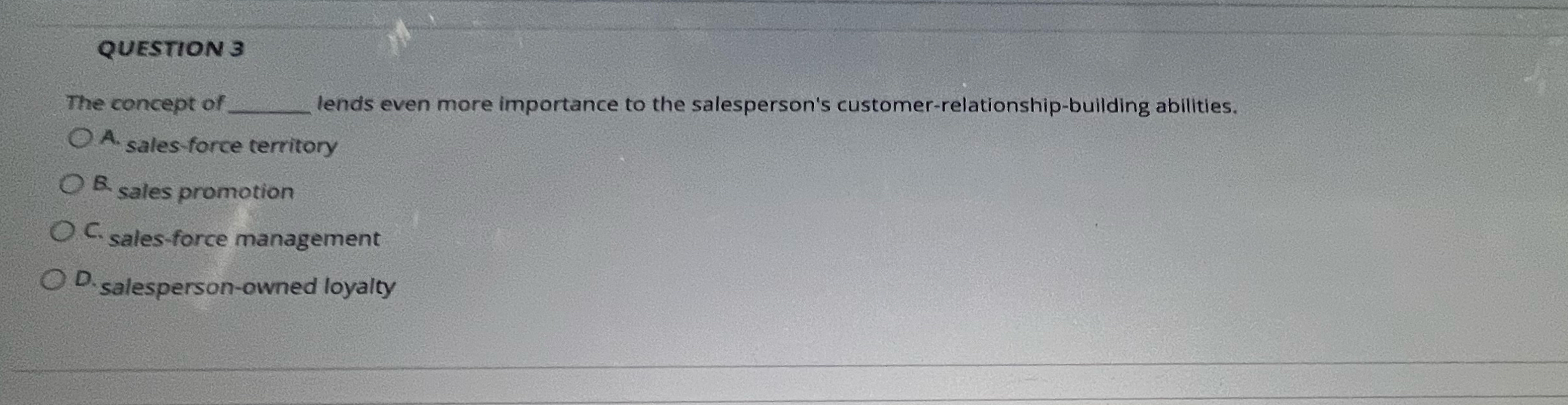 Solved QUESTION 3The concept of ﻿lends even more | Chegg.com