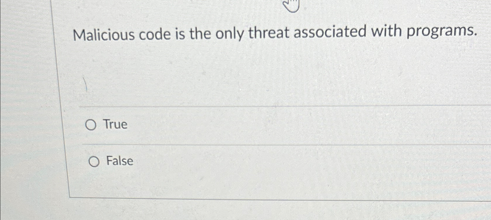 Solved Malicious code is the only threat associated with | Chegg.com