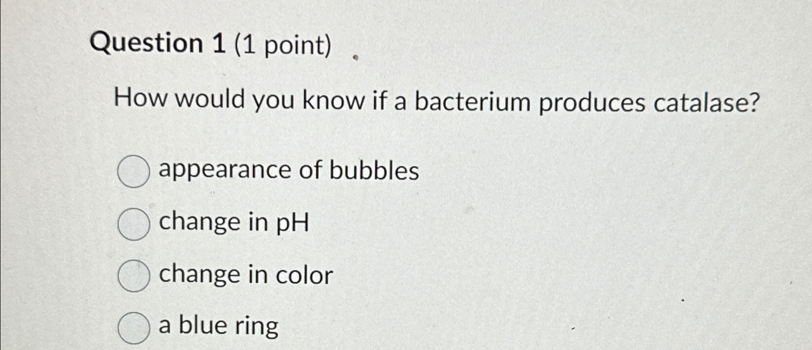 Solved Question 1 (1 ﻿point)How would you know if a | Chegg.com
