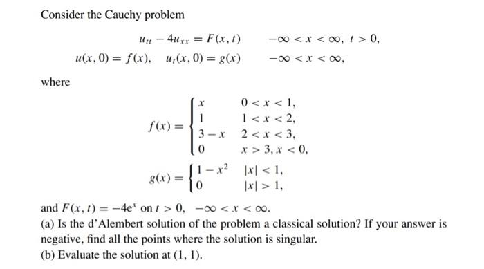Solved Consider the Cauchy problem | Chegg.com
