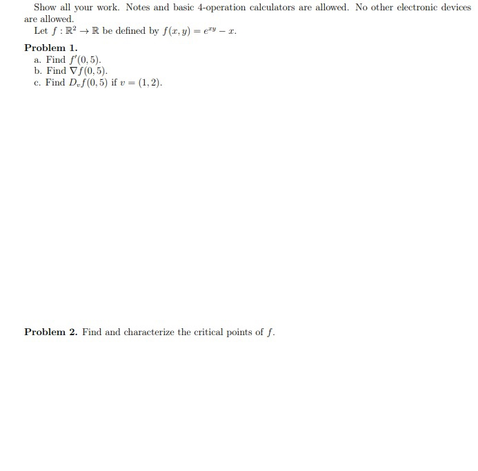 Show all your work. Notes and basic 4-operation | Chegg.com