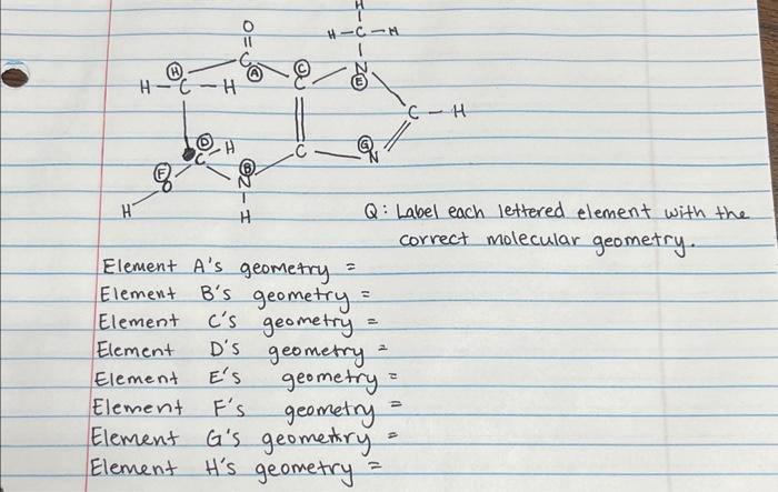 Solved lettered element with the Element A's geometry = | Chegg.com