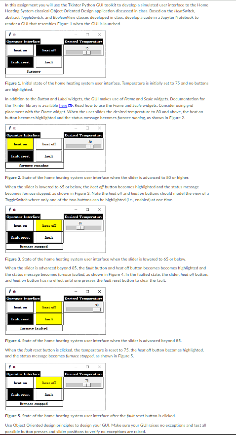 Solved In this assignment you will use the Tkinter Pythan | Chegg.com