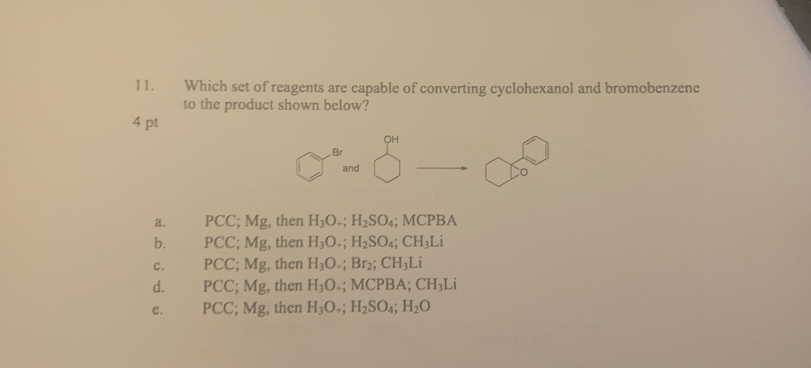 Solved Which set of reagents are capable of converting | Chegg.com