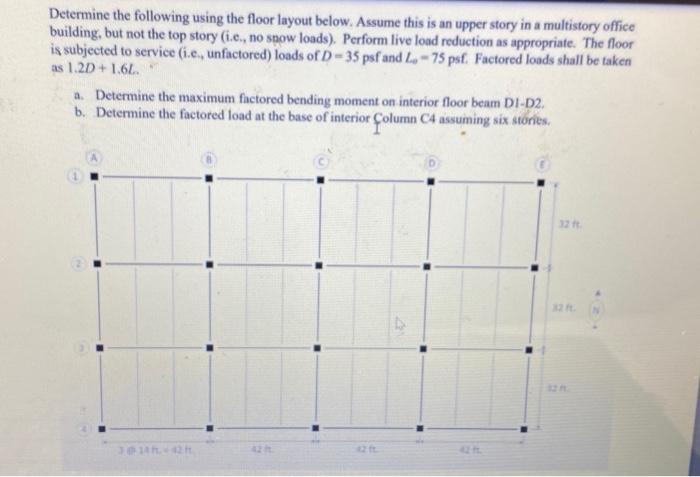 Solved Determine the following using the floor layout below. | Chegg.com